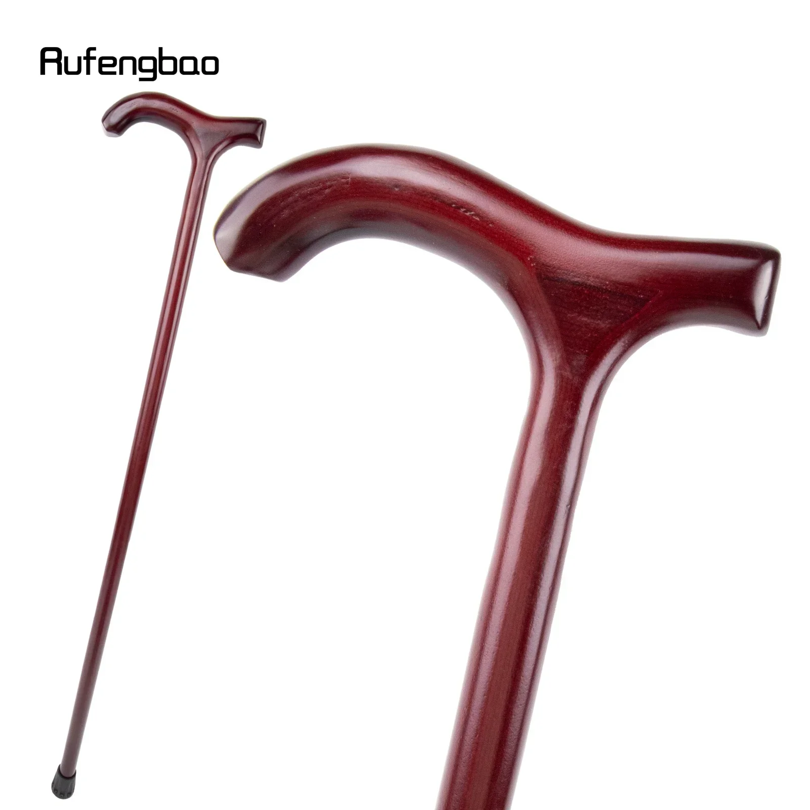 Red Wooden Single Joint Fashion Walking Stick Decorative Cane Halloween ...