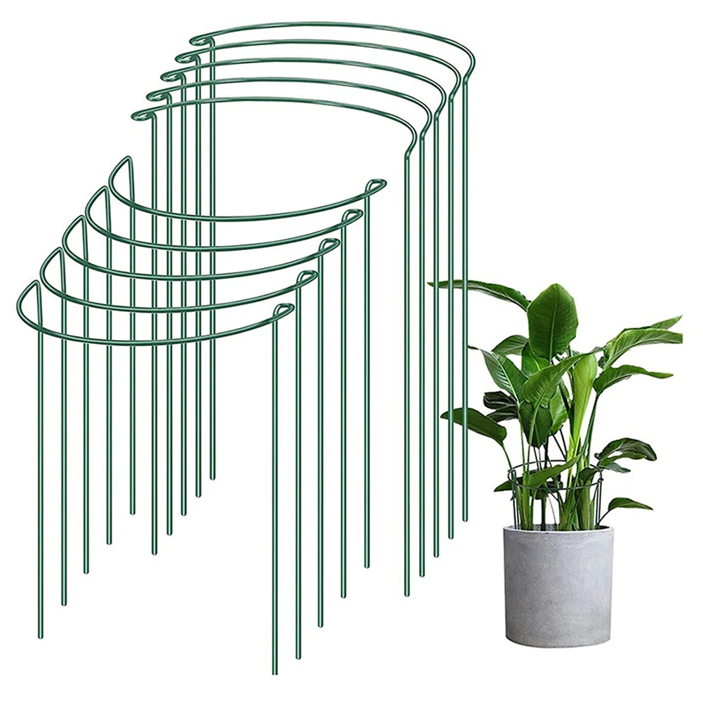 Sturdy-Metal-Plant-Support-Stakes-Vegetables-Garden-Flower-Pot-Plant ...
