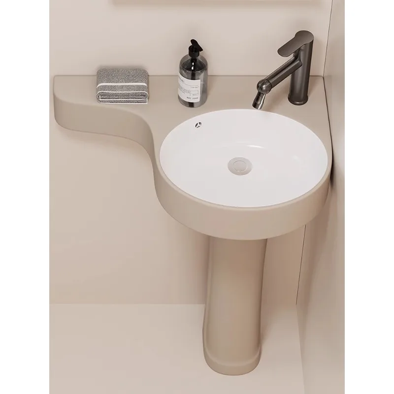 Small-sized-floor-standing-ceramic-column-basin-Large-capacity-bathroom ...