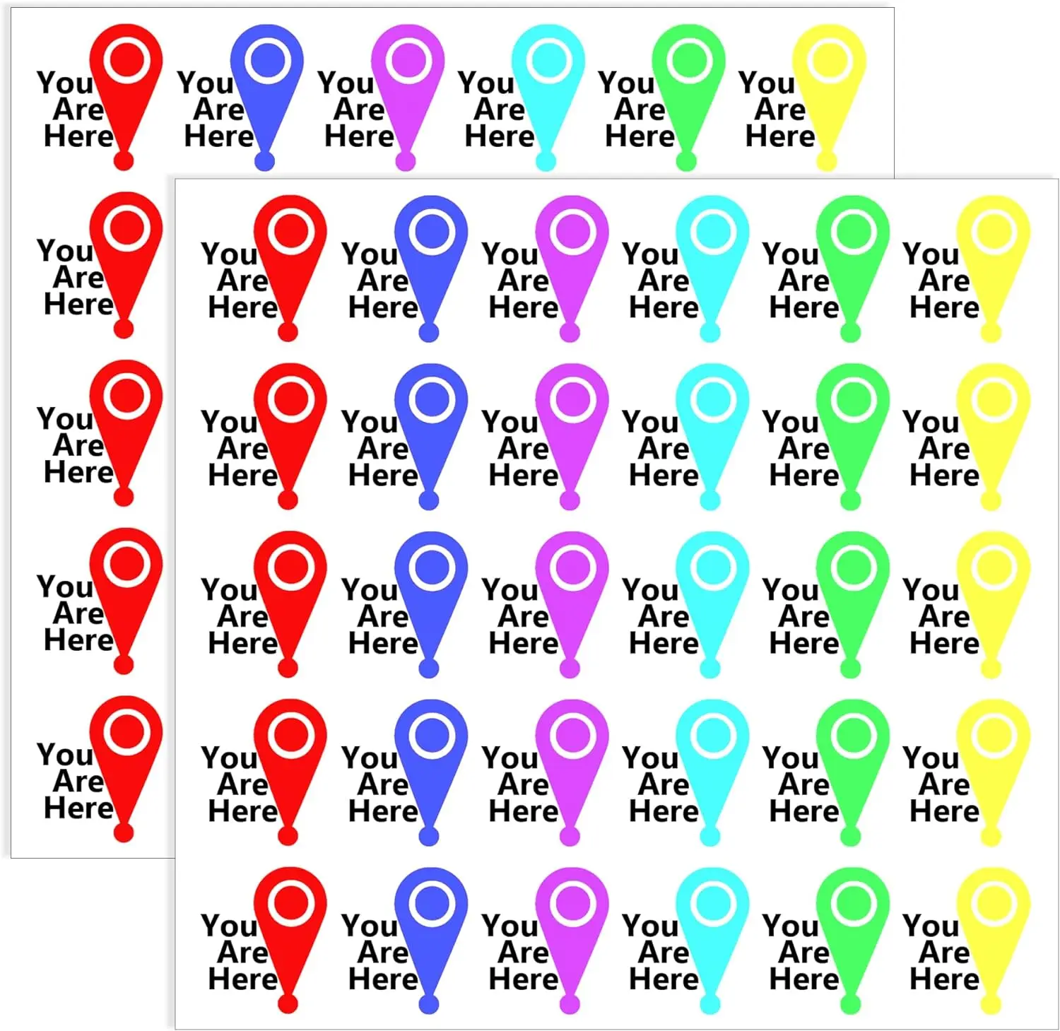 You-are-Here-Stickers-0-5inch-You-are-Here-Map-Pointer-Stickers-You-are ...