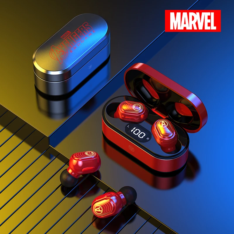 Original Disney BTMV09 TWS Bluetooth 5.0 Wireless Earphones Spider-Man ...