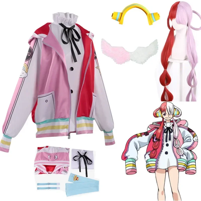 One-Piece-Uta-Cosplay-Costume-Film-Red-Uta-Wig-Headphone-Props-The ...
