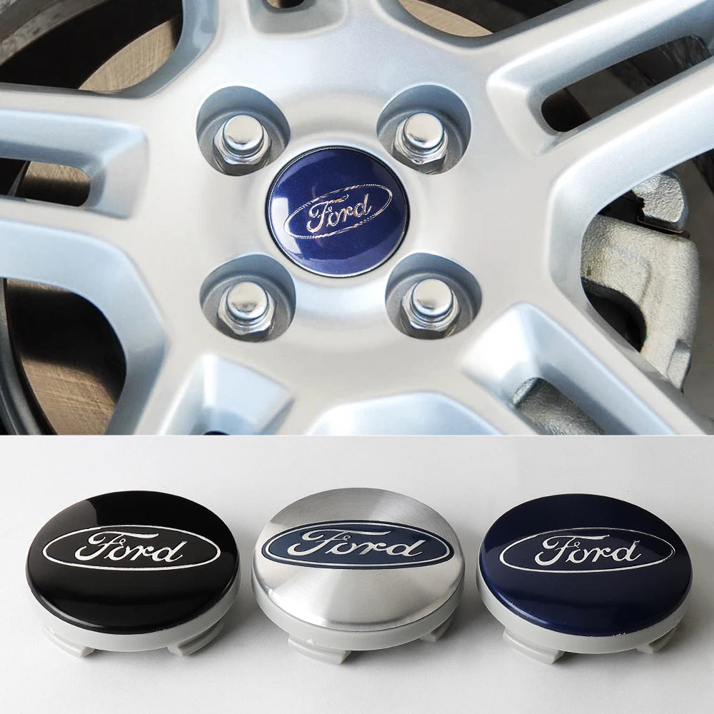 4pcs 54mm Car Wheel Center Hub Cap Badge Decal Wheel Cover For Ford ...