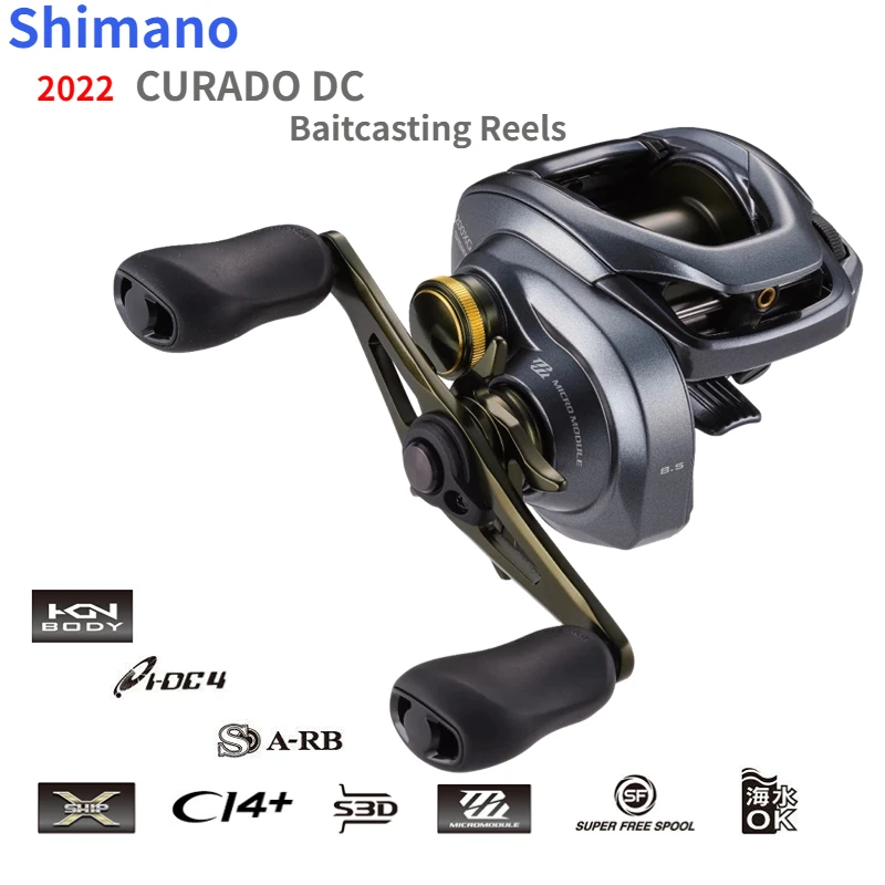 2022 SHIMANO CURADO DC 200HG 200XG 201HG 201XG 7.4:1 8.5:1 Gear Ratio ...