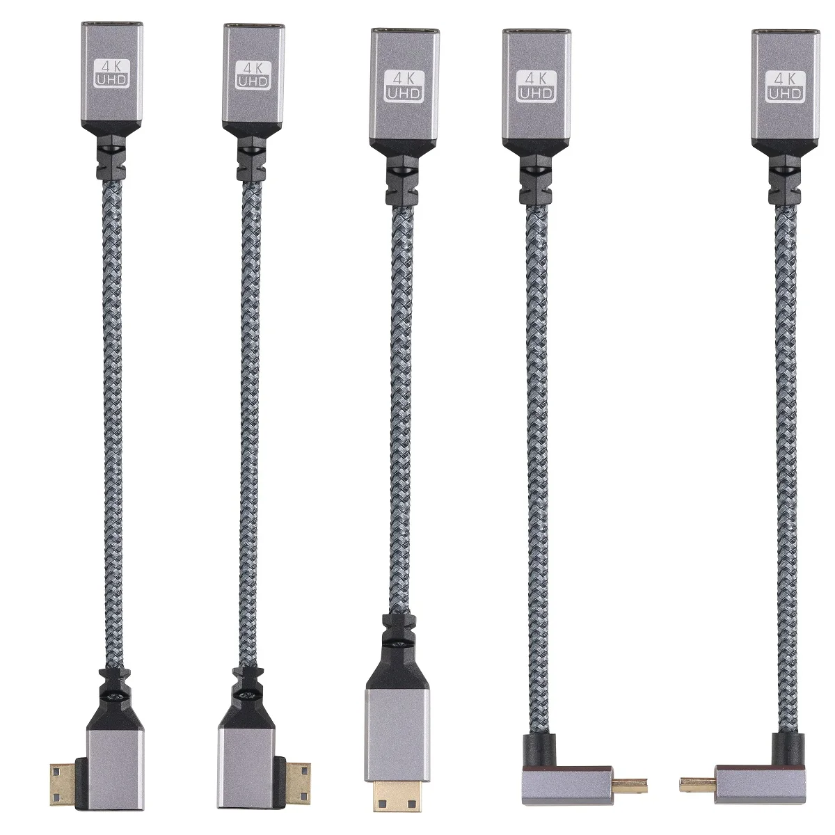 20CM Nylon Braid Gold HD 4K@60HZ V2.0 MINI HDMI-Compatible Male To HDMI ...