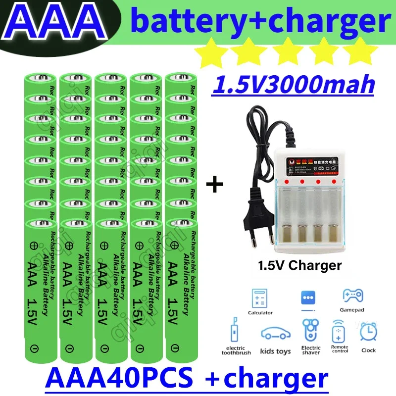 100-New-3000mah-1-5V-AAA-Alkaline-Battery-AAA-Rechargeable-Battery-for ...
