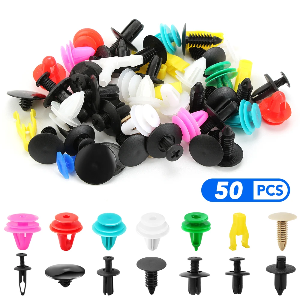 Clips-de-sujeci-n-para-coche-remache-Universal-mezclado-de-50-piezas ...