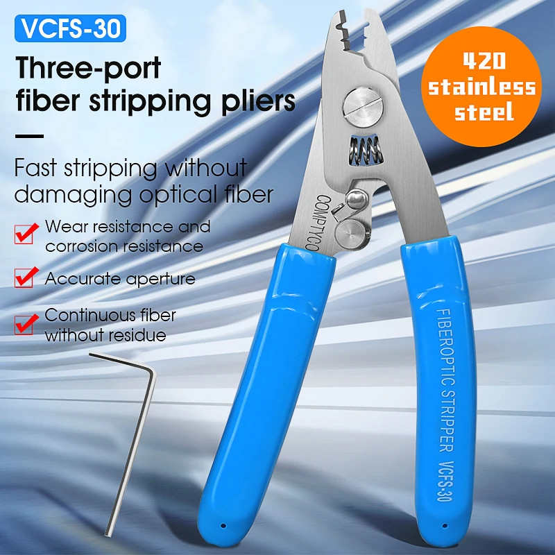 VCFS-30-Stainless-Steel-Three-port-Fiber-Stripping-Pliers-FTTH-Tool ...