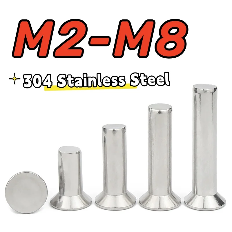 5-100pcs-M2-M2-5-M3-M4-M5-M6-M8-304-Stainless-Steel-Countersunk-Head ...