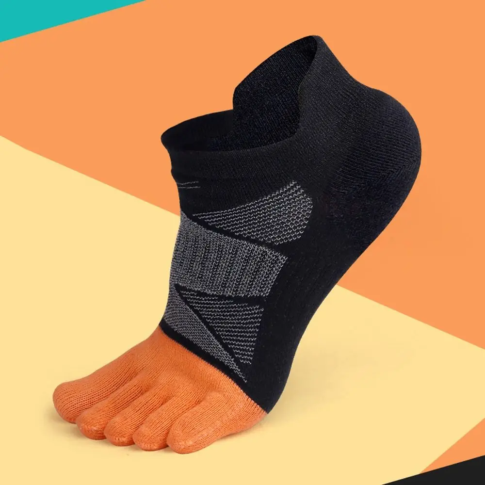 Pure-Cotton-Five-Finger-Socks-Men-Sports-Breathable-Comfortable-Shaping ...