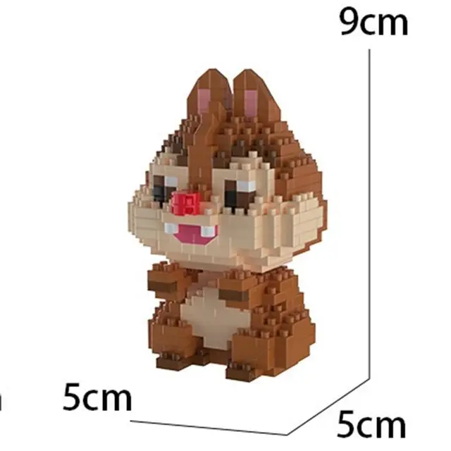 Beautiful Mini Blocks Magic Cartoon Pink Bear Panda Squirrel Collection ...