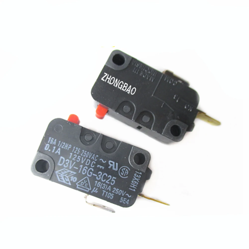 Micro interruptor de acción rápida, SPST NO (1 interruptor), D3V 16G 3C25| | - AliExpress
