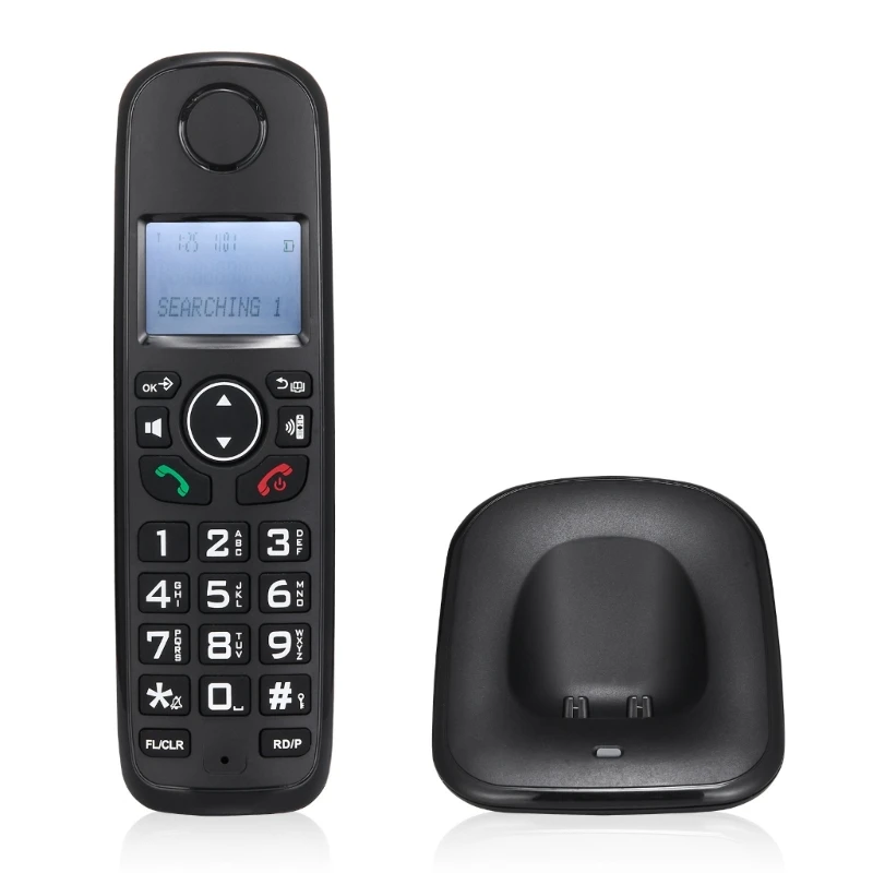 Telefone fixo sem fio fixo Telefone residencial com identificação de ...