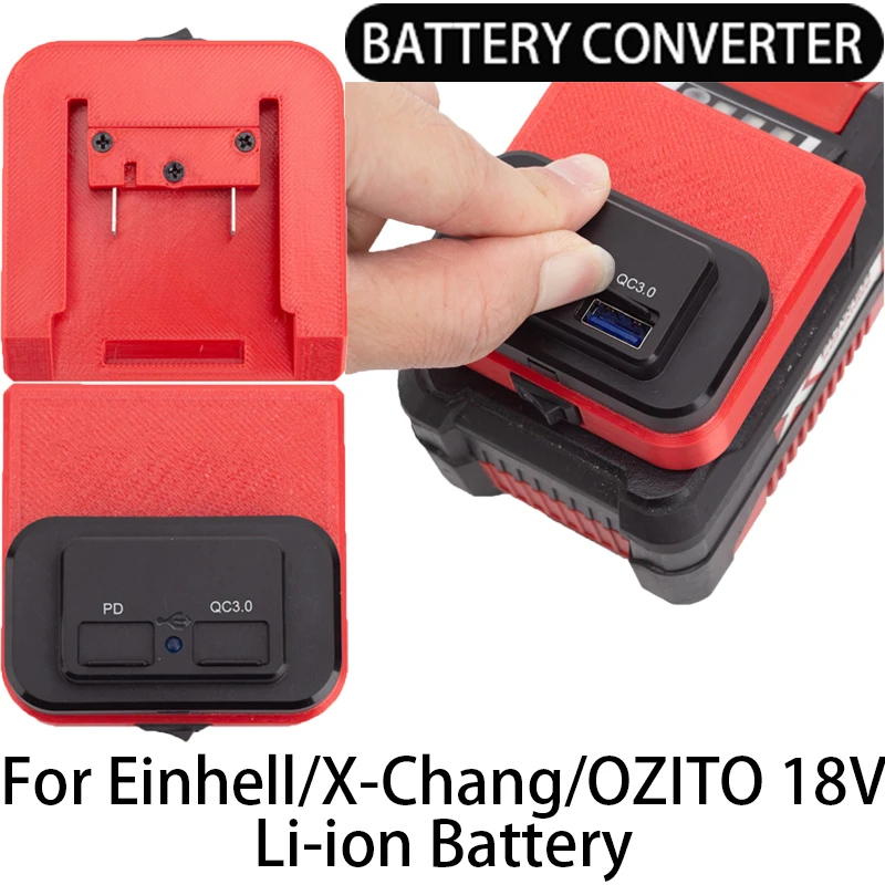 Adapter-for-Einhell-X-Change-OZITO-18V-Li-ion-battery-fast-charger-with ...