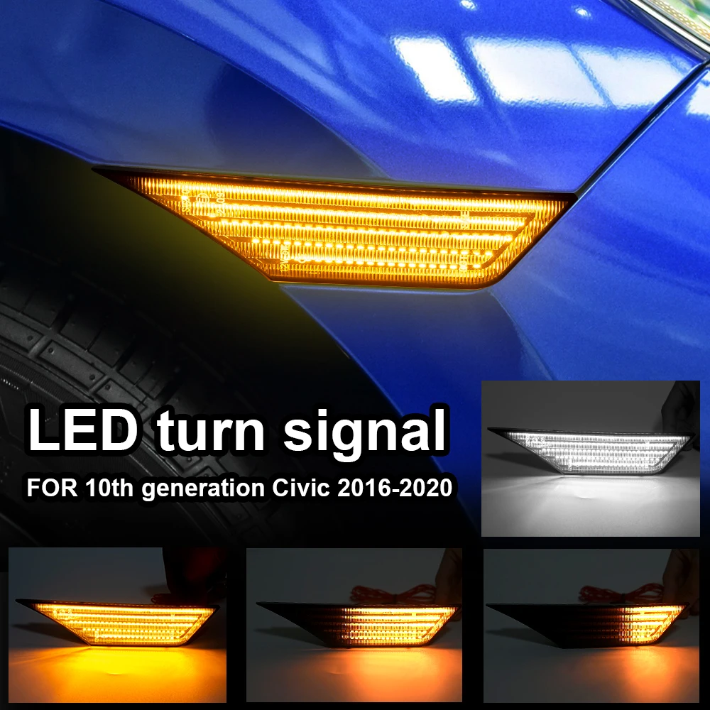 Car-Front-Turn-Signal-Lights-US-Version-For-Civic-10th-2016-2017-2018 ...