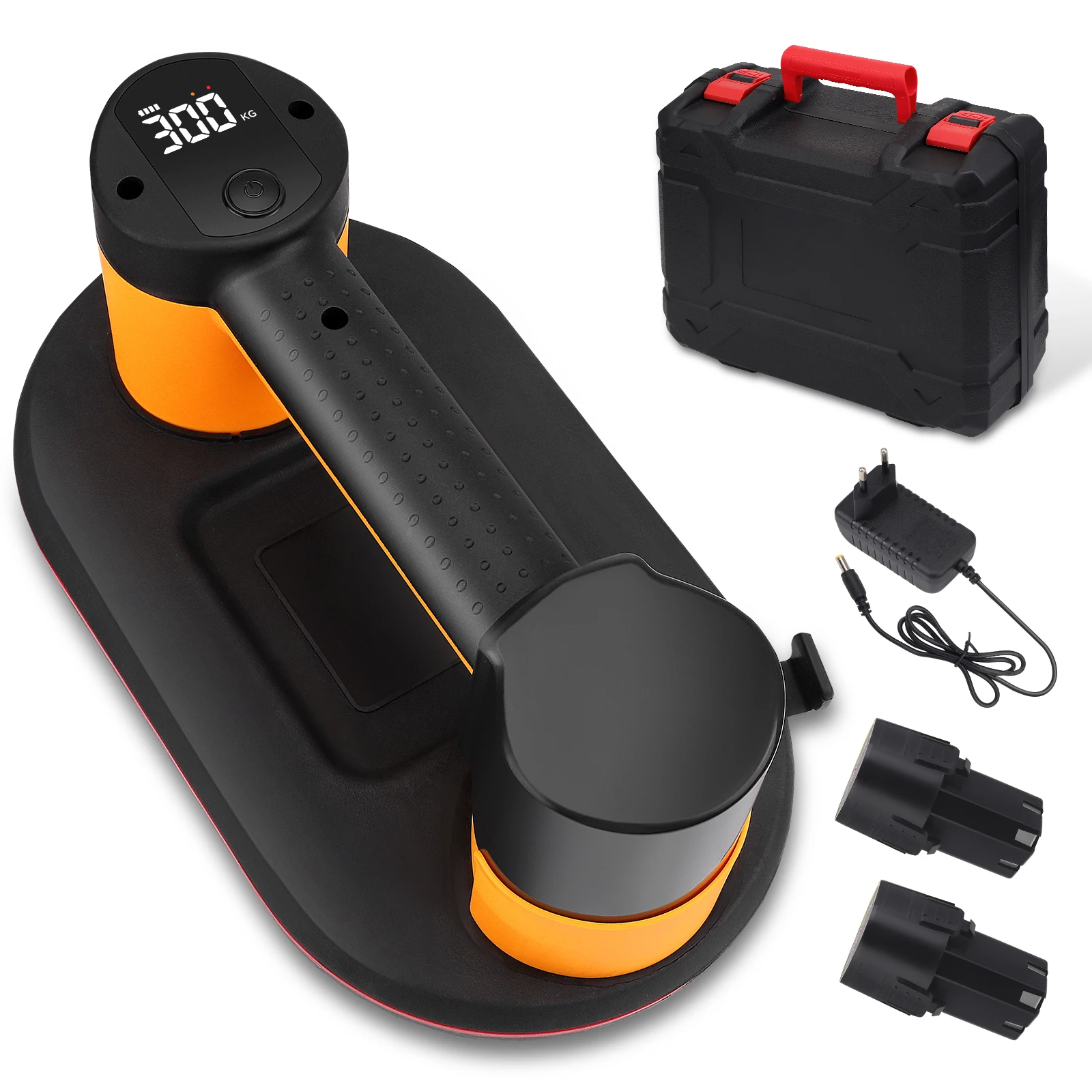 300kg 27cm Electric Suction Lifter with LCD Display Vacuum Suction Cups ...