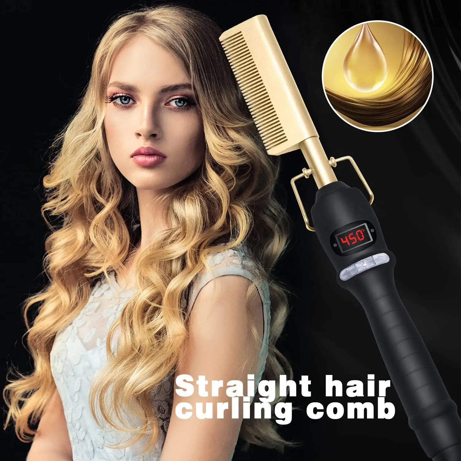 Hot-Comb-Hair-Straightener-Heat-Pressing-Combs-LCD-Ceramic-Curling-Iron ...