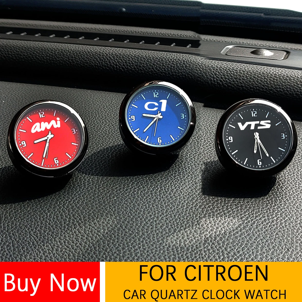 Car Quartz Clock Watch Modified Car Interior Electronic Quartz Watch ...