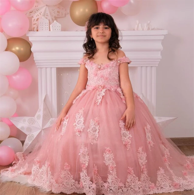 Pink Princess Communion Dresses