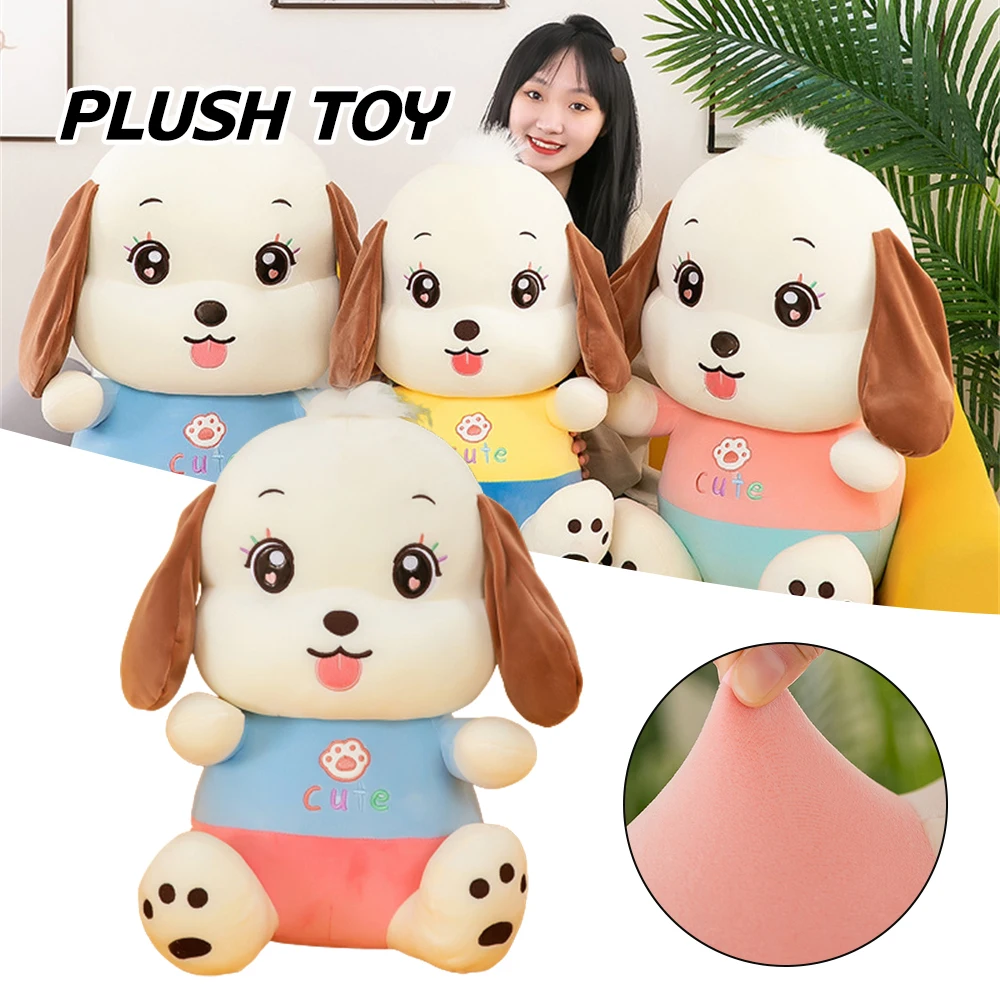 Adorable Cartoon Dog Plush Doll Soft Stuffed Toy Kid Hugging Pillow ...