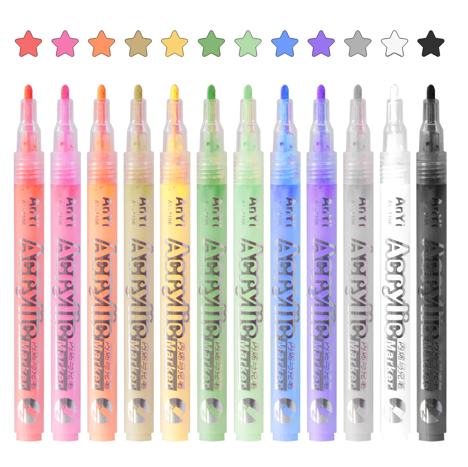 24-Colors-Sketch-Pen-Marker-Painting-Drawing-Stationery-Color-Brush-Pen ...