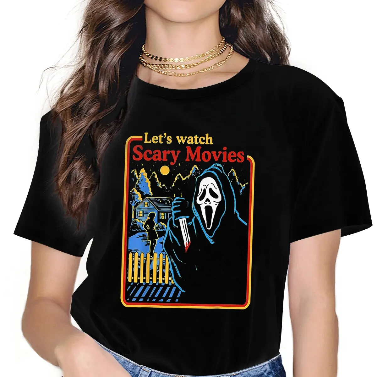 Scream-Horror-Movie-Watch-Scary-Movies-camiseta-para-hombre-ropa-Unisex ...