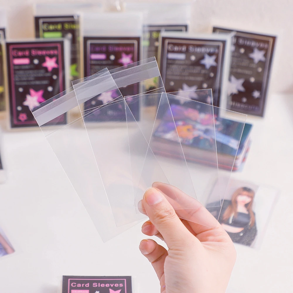 50PCS-KPOP-Photocard-Sleeves-Pack-PVC-Free-Cool-Clear-Toploaders ...