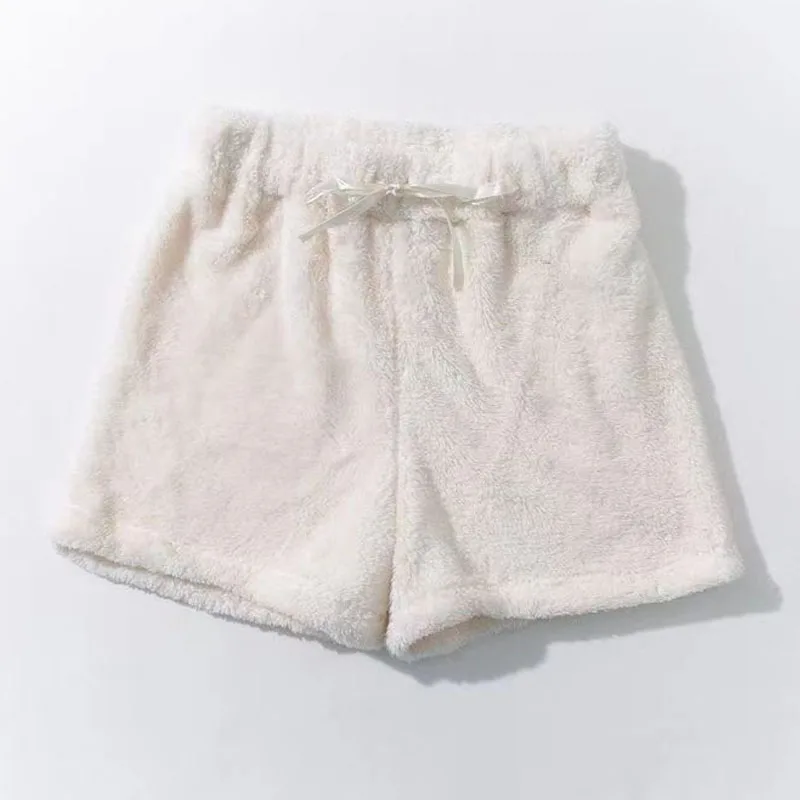Winter-Cute-Soft-Warm-Velvet-Shorts-Sweet-High-Waist-Women-s-Plush ...