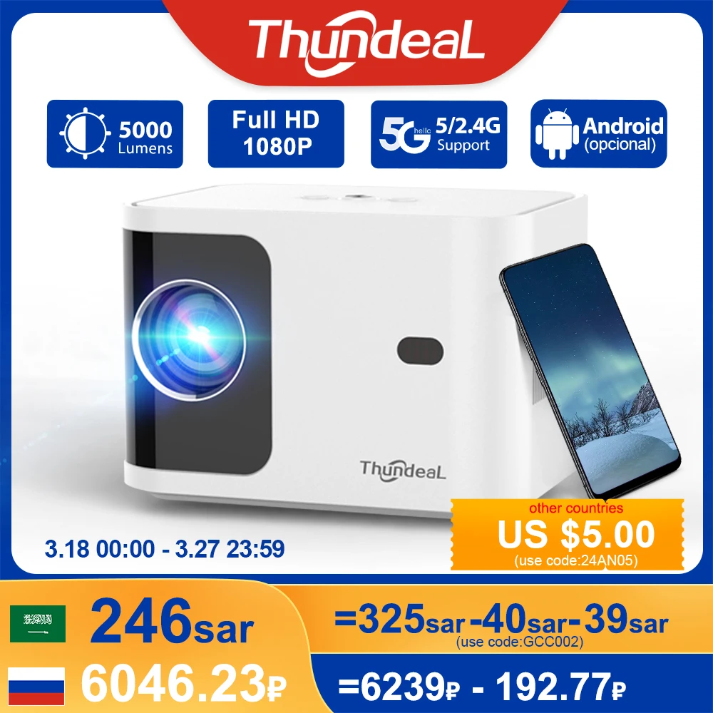 ThundeaL-HD-Mini-Projector-1080P-2K-4K-Video-LED-Proyector-TD91-TD91W ...