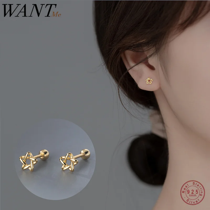925 Sterling Silver Star Earrings Women | Sterling Silver Star Stud ...
