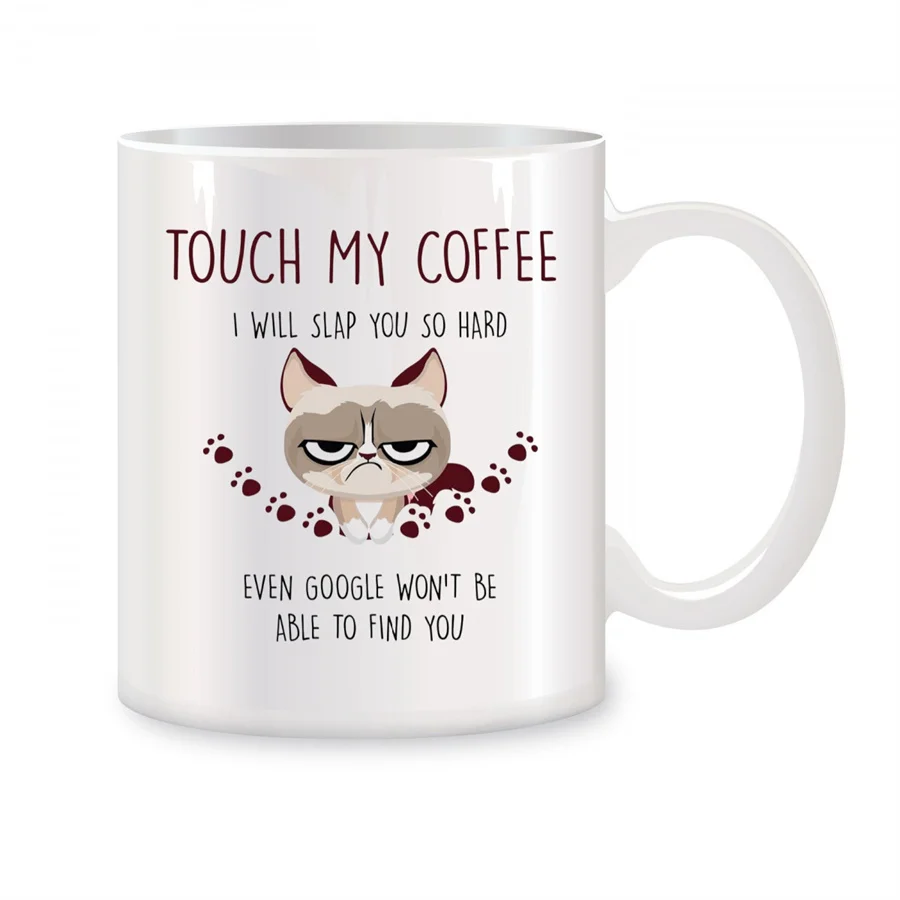 Touch-My-Coffee-Cat-Mugs-For-Women-Men-Animal-Lovers-Birthday-Gifts ...