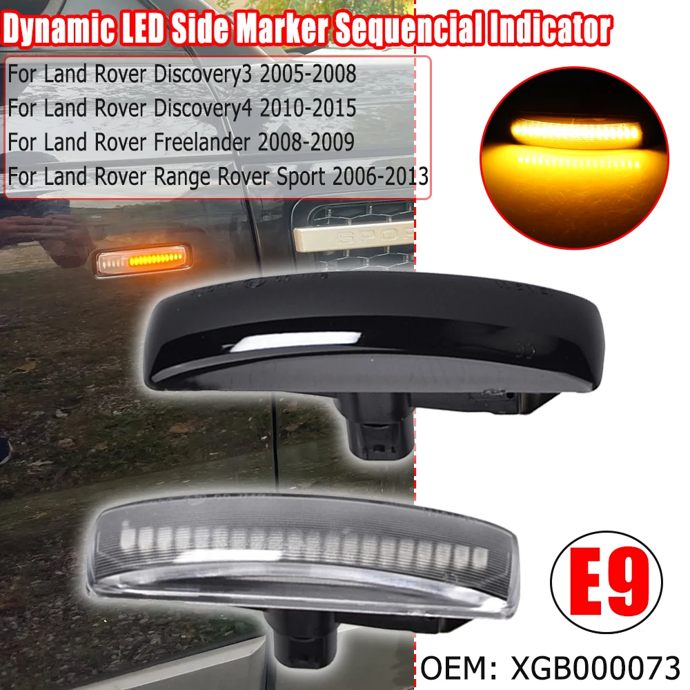 Dynamic-Blinker-LED-Side-Mirror-Lamp-Flashing-Turn-Signal-Light-Amber ...