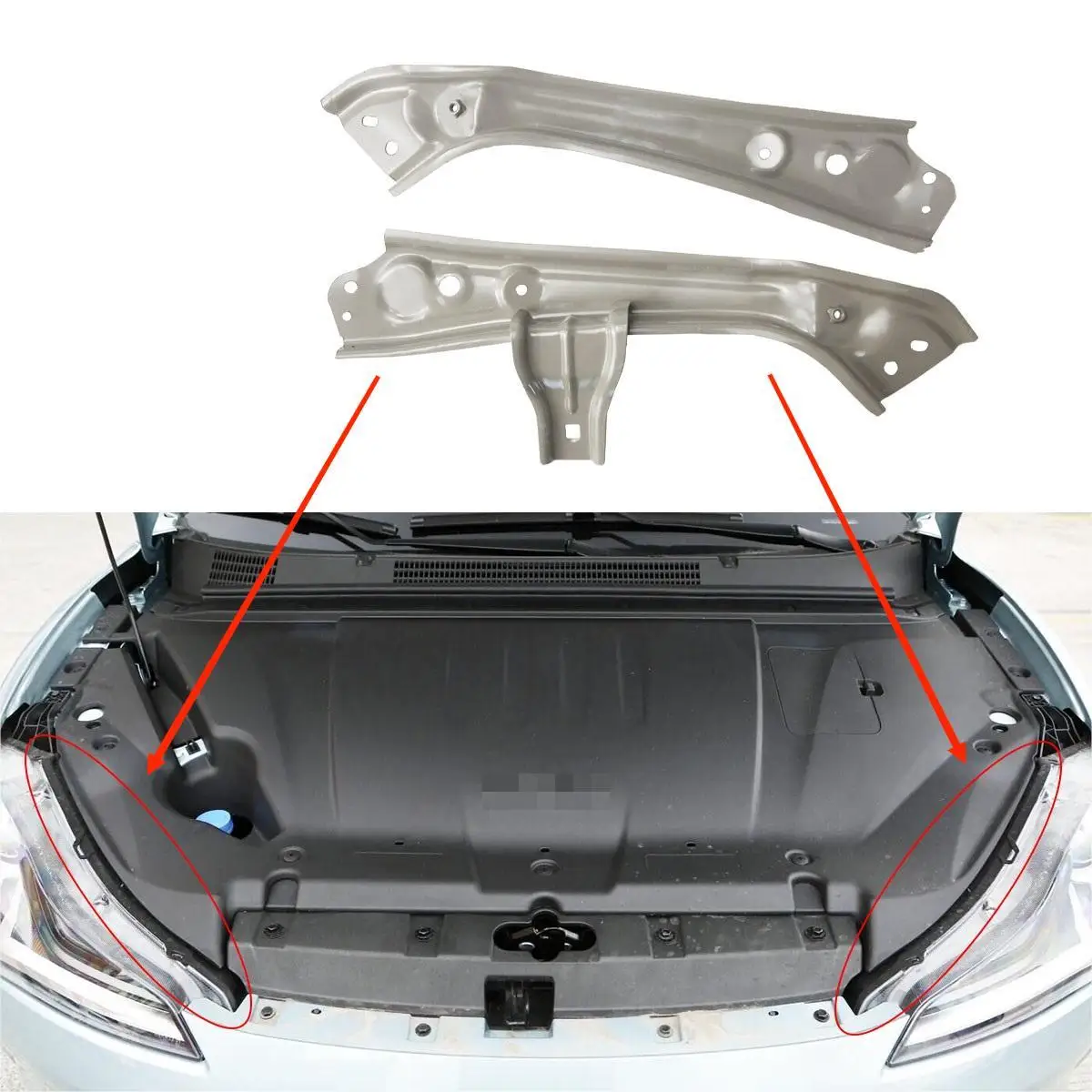 Car-Front-Headlight-Bracket-Mounting-Support-Set-Left-Right-for-NETA-V ...
