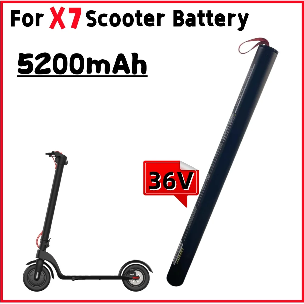 36V 5.2Ah X7 Scooter Battery Foldable Built-in Rechargeable Batteries ...