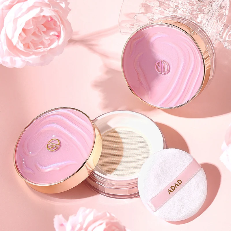 ADAD-Loose-Powder-with-Puff-Mineral-Waterproof-Matte-Setting-Powder ...