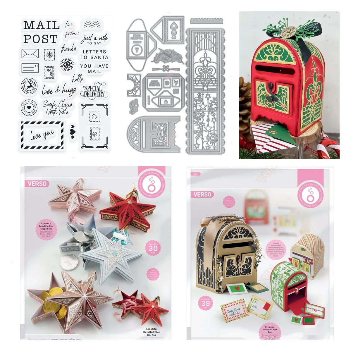 Special Delivery Post Box Dies and Stamps Handmade DIY Scrapbook ...