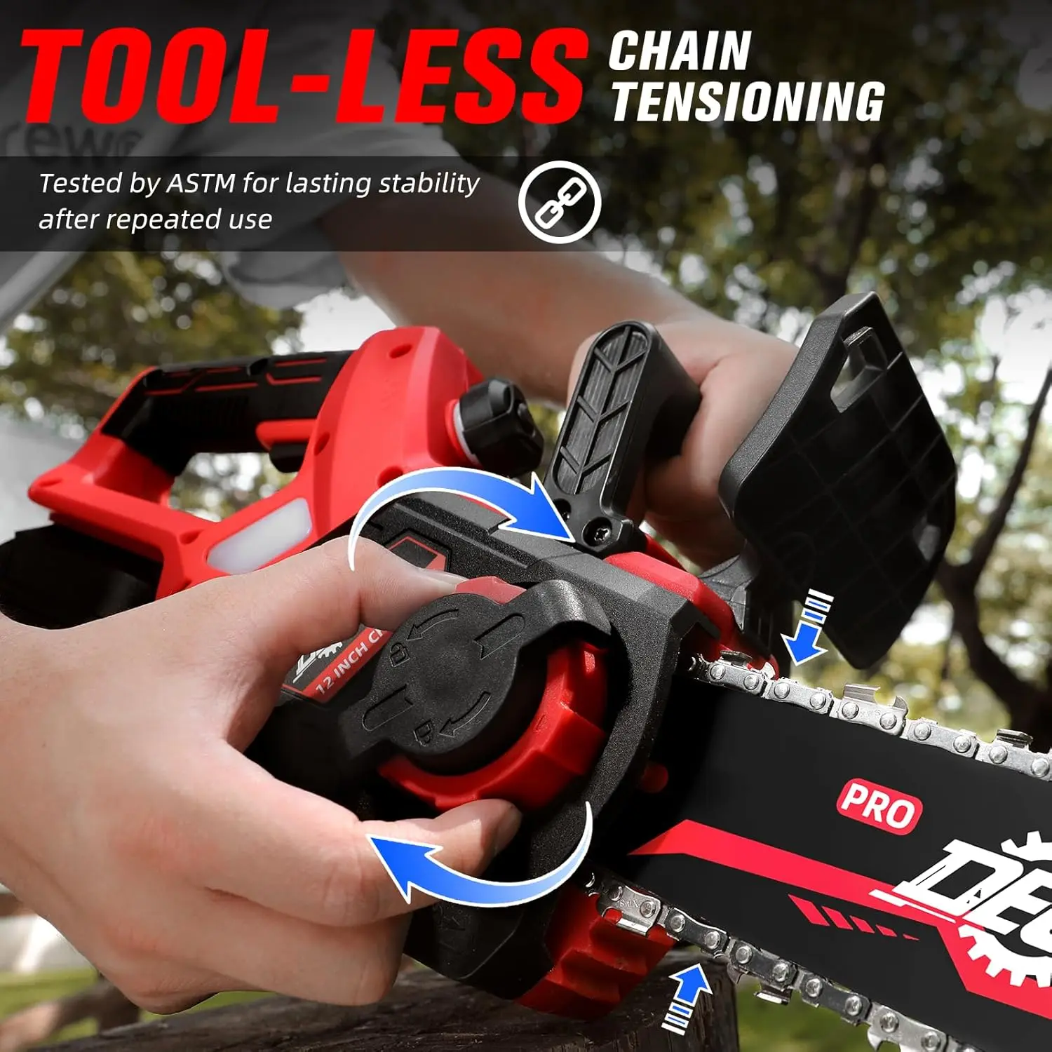Cordless 12 Inch Electric Chain Saw – Nailed It Tools