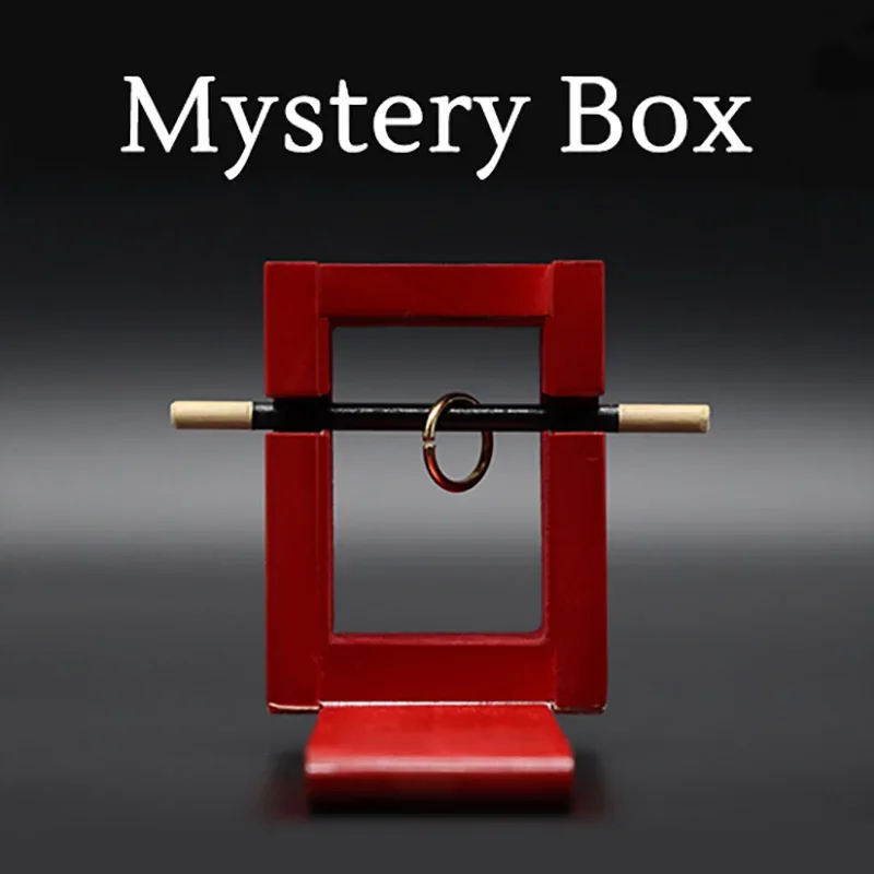 Mystery Box Wooden Magic Tricks Wand Penetrate Ring Close Up Street ...