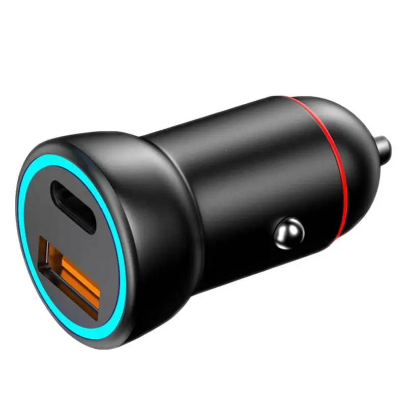 Mini-Car-Charger-PD100W-Dual-Port-USB-And-Type-C-Fast-Adapter-Car ...