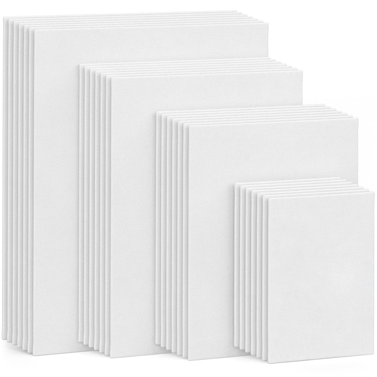 4pcs/pack Professional Stretched Canvas Primed White 100% Cotton Canvas ...