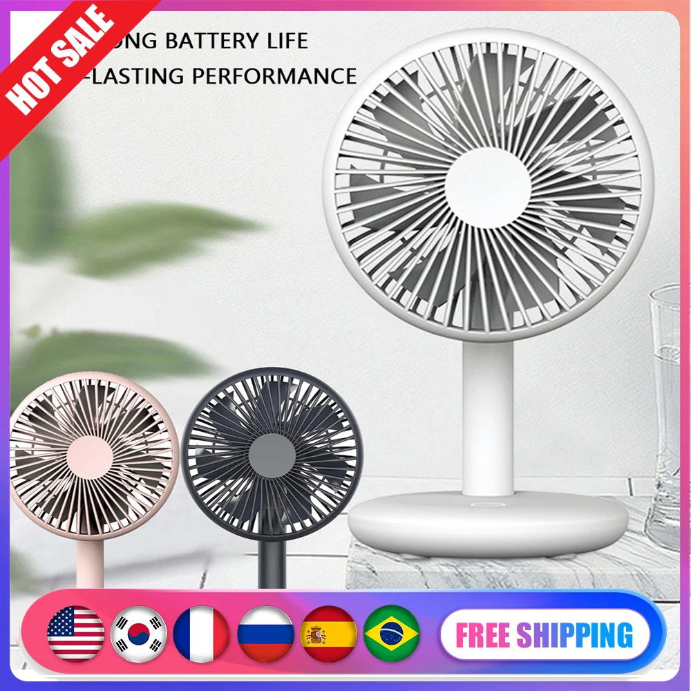 Portable-Rechargeable-Fan-1200mAh-Battery-Capacity-Desktop-Office-Quiet ...