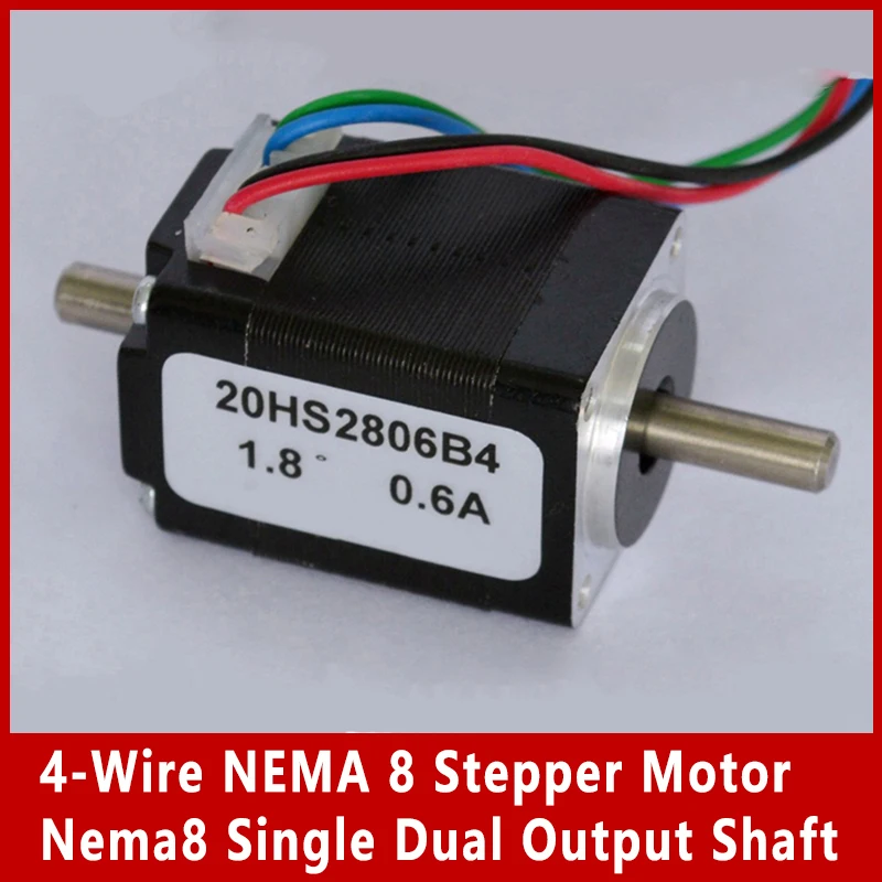 4-draads-Nema-8-Stappenmotor-Nema8-Enkele-Dubbele-Uitgangsas-1-4n-Cm ...