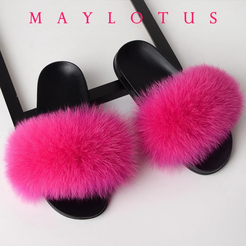 Summer-Faux-Fur-Slippers-Women-Indoor-Furry-Fur-Slides-Female-Plush-Flats-Sandals-Casual-Fluffy ...