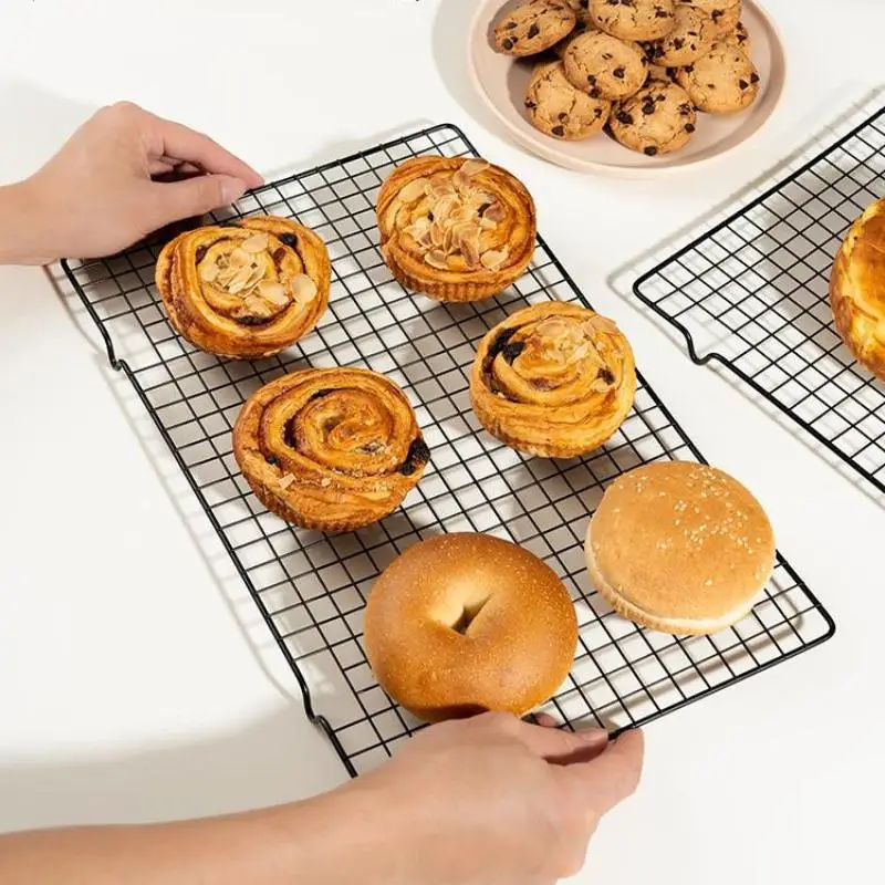 Drip Dry Rack Cooling Grid Stainless Steel Bread Biscuit Cake Cooling ...