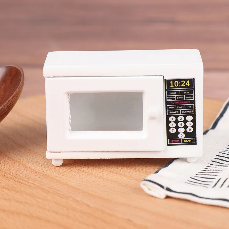 1-12-DollHouse-Miniature-Microwave-oven-Home-Kitchen-Model-Accessory ...