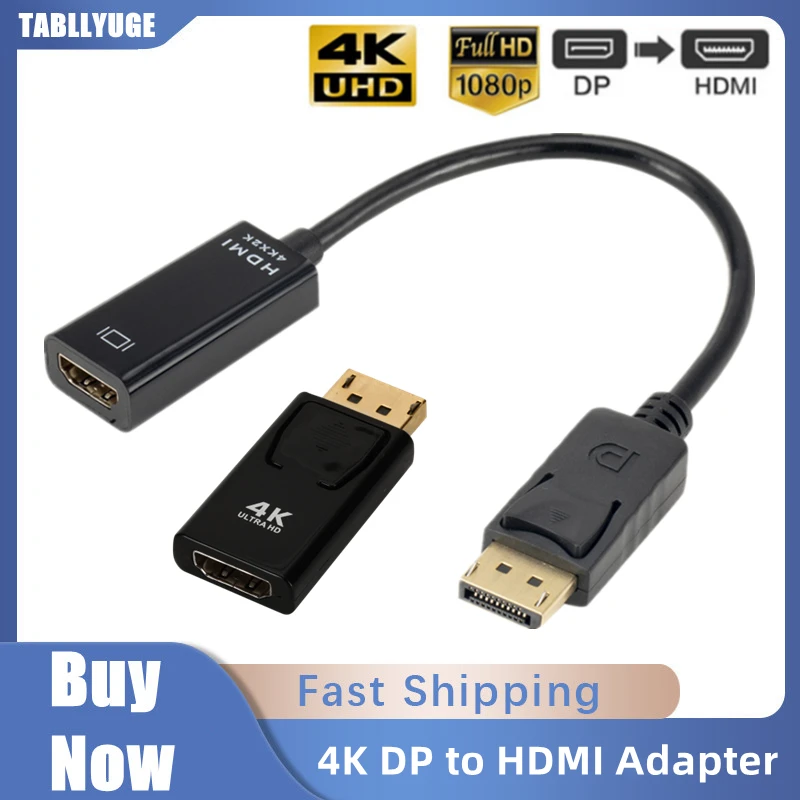 Convertitore-adattatore-da-DisplayPort-4K-a-HDMI-compatibile-porta ...