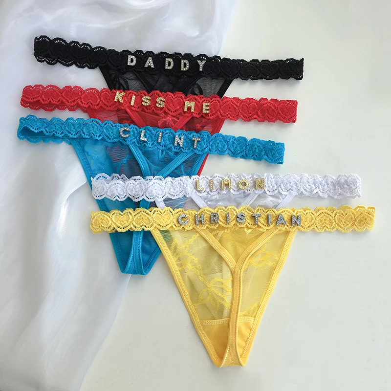 Custom-Thongs-Name-Letters-Women-Sexy-Lace-Panties-Customized ...