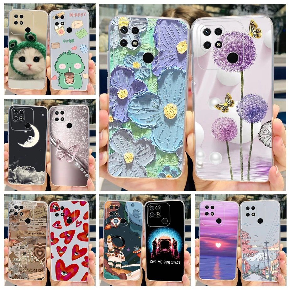 For-Xiaomi-Redmi-10C-Case-Redmi-10A-Luxury-Painted-Cover-Soft-Slim ...