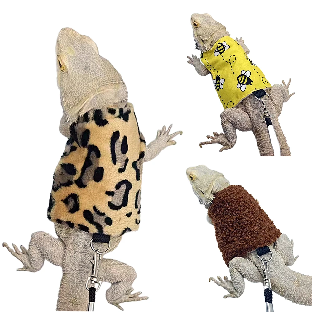 Lizard-Clothes-With-Traction-Rope-Adjustable-Reptile-Apparel-For ...