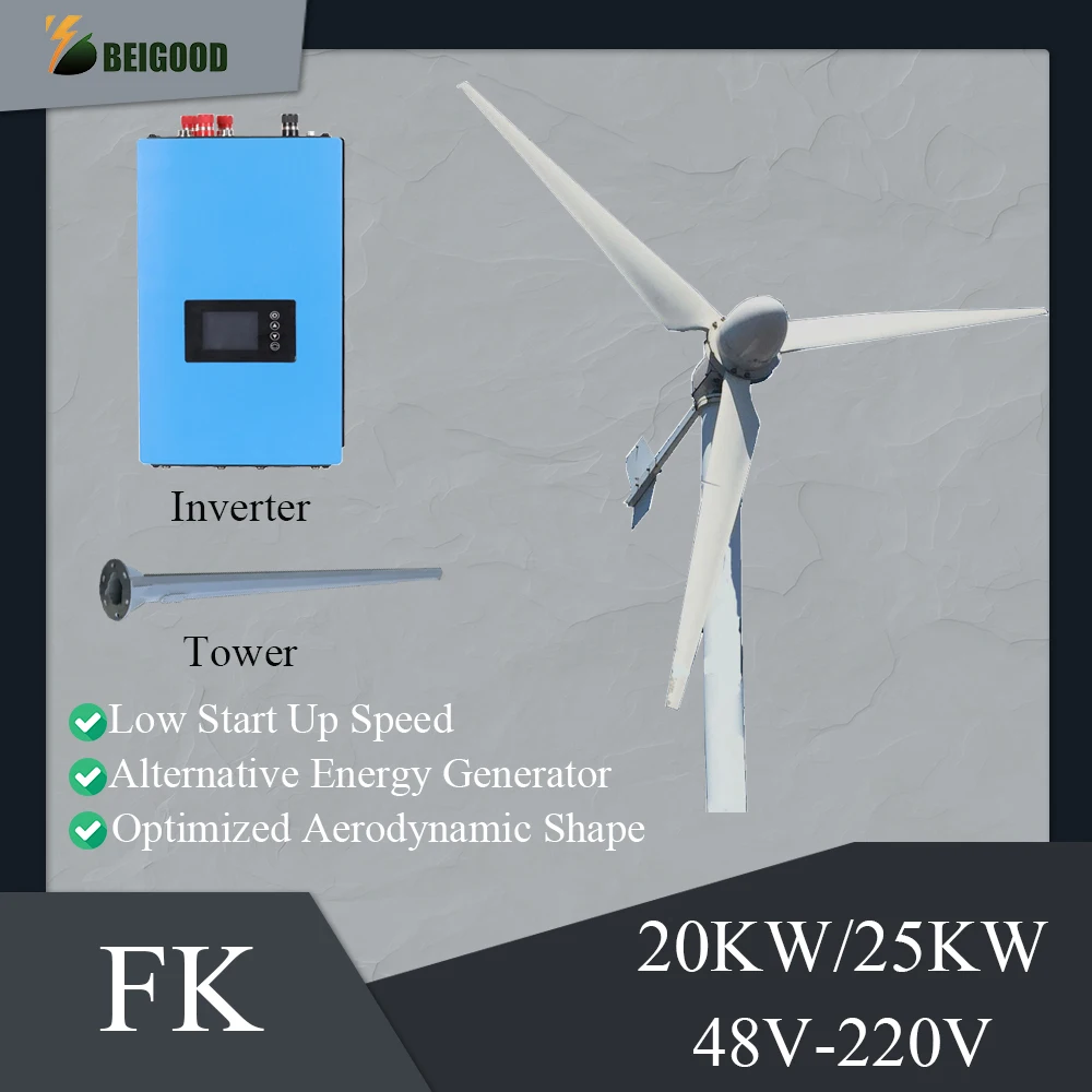Free-Energy-Efficiency-20KW-25KW-Horizontal-Wind-Turbine-Generator-Home ...